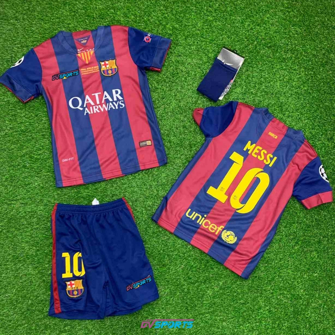 Kit Niño Retro FC Barcelona 2015 Casa - Messi #10 – DV Sports